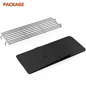 MixRBBQ Griddle Wind Guard and Warming Rack Set for Blackstone 22 Inch Griddle, Outdoor BBQ Cooking Grill Accessories Wind Screen & Cooking Grid