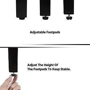 Yaheetech 6pcs Dining Chairs Fabric Upholstered Chair Kitchen Parson Chair with Nailhead Trim and Solid Wood Legs for Home Kitchen and Restaurant, Blue