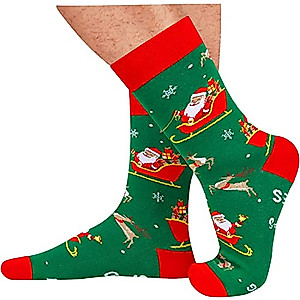 Zmart Funny Christmas Socks For Men Boys Holiday Socks Gingerbread Socks, Gingerbread Gifts Stocking Stuffers For Teen Boys Secret Santa Gifts Christmas Gifts