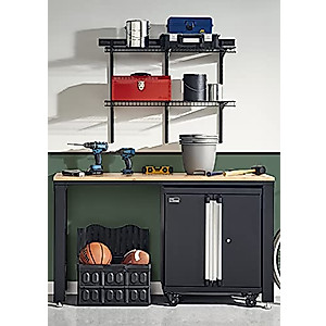 ClosetMaid ProGarage 12 Quart Utility Storage Tote Container, Black