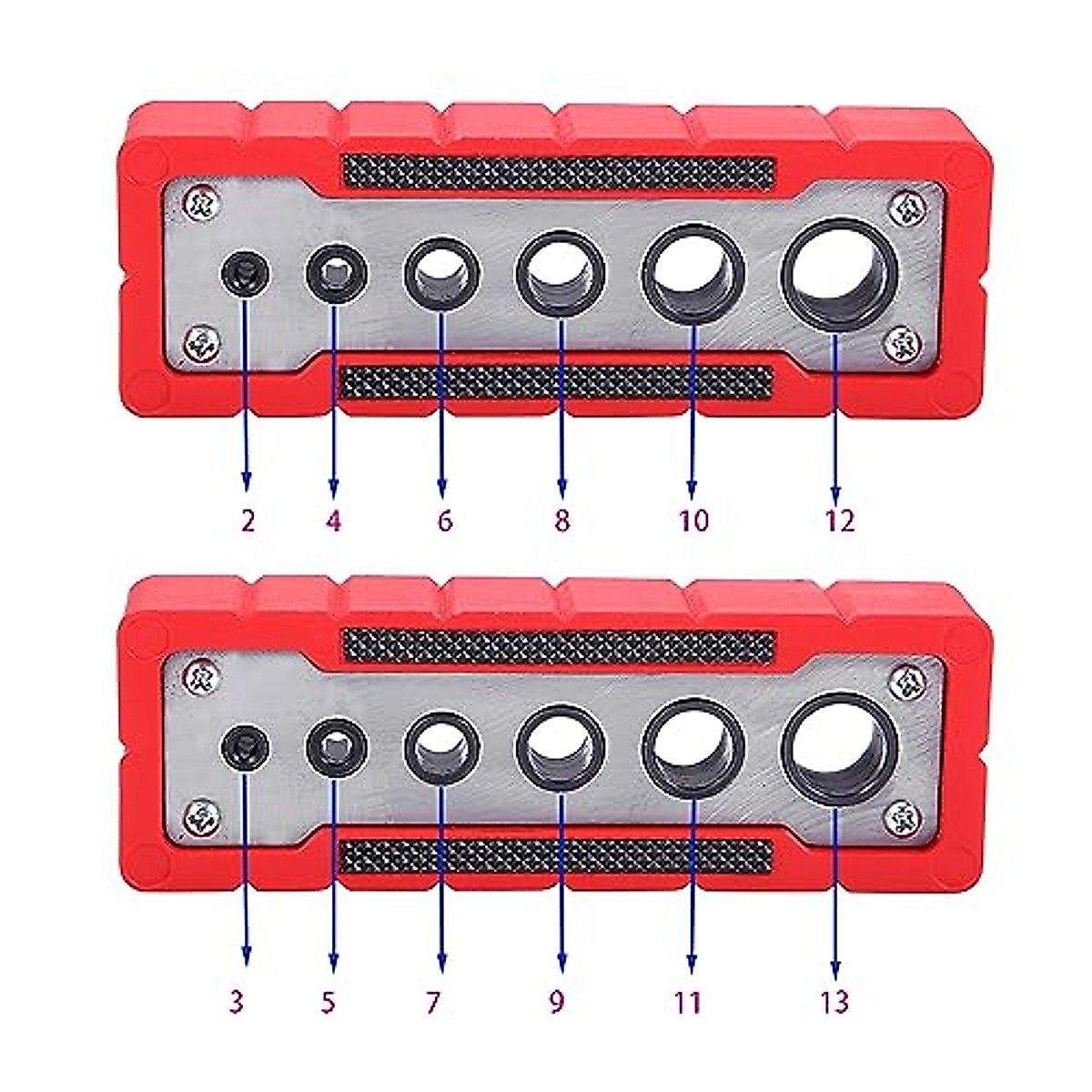 2mm-13mm Pocket Hole Jig Woodworking Drilling Locator Wood Dowelling Self Centering Drill Guide Kit Hole Puncher Multifunctional Woodworking Hole Puncher