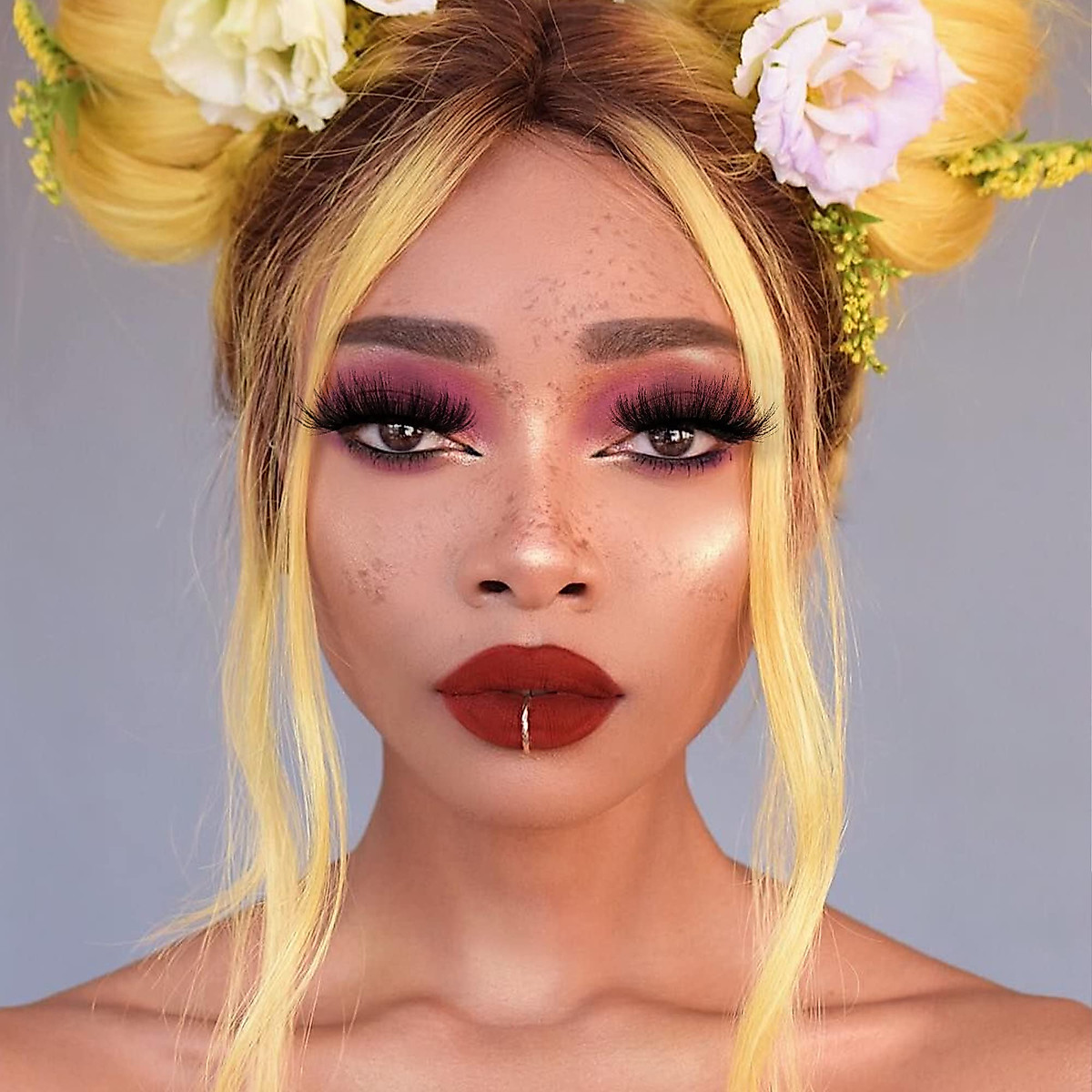 False Eyelashes 25MM Long 6D Faux Mink Lashes Fluffy Volume Look Strip False Lashes Wispy Dramatic 10 Pairs Sets Pack Fake Lashes Bulk by Zenotti