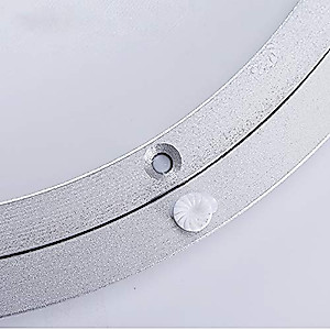 NUZAMAS 300mm(12inch) Heavy Duty Aluminium Alloy Rotary Table Bearings Turntable Round Dining Table Smooth Swivel Plate for Tabletop Serving Trade Show Displays