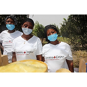 Aroma Depot Raw African Shea Butter 32 oz Yellow Grade A 100% Pure Natural Unrefined Fresh Moisturizing, Ideal for Dry and Cracked Skin. Can be use in Body, Hair and Face.