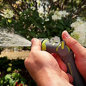 Flexzilla Garden Hose Nozzle - Heavy Duty Twist Action Adjustable Flow, NFZG51-E, ZillaGreen™