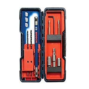 BOSCH TC900 9-Piece Flat Shank Drill Bit Set , Black
