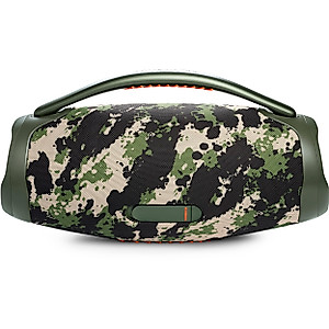 JBL Boombox 3 Portable Bluetooth Speaker, Camouflage - IP67 Dustproof and Waterproof, up to 24 Hours of Nonstop Playback - WEPGPY Cable