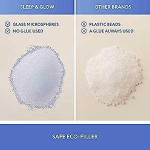 SLEEP & GLOW Cooling Weighted Blanket Premium 400 TC Cotton with Glass Beads & No Glue All Season Breathable Heavy Blanket - 10 LBS Single Size 48” x 72” (White)