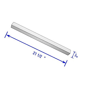 Boloda Grill Repair Parts Kit, Steel Heat Shield Tent Grill Plate Replacement, 21.5 Inch Flavorizer Bars for Grill Model Weber Spirit E-210 Spirit 200 Series Genesis A 500 7534 65902, Set of 5