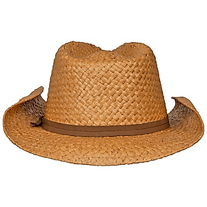 H3 Sportgear Busch Light Straw Cowboy Hat with Brown Band