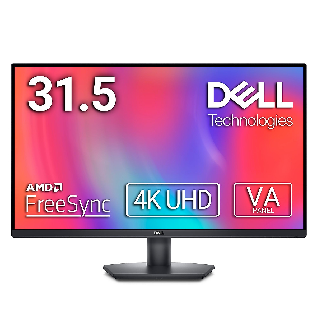 Dell 32 Inch 4K Monitor, UHD (3840 x 2160), 60Hz, Dual HDMI 2.0, DisplayPort 1.2, 4ms Gray-to-Gray in Extreme Mode, 1.07 Billion Colors, SE3223Q - Black