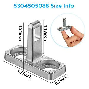 5304505088 Washer Door Latch for Electrolux Frigidaire Washer Parts & Accessories, 5304505088 Washer Door Strike Replacement 4452319,PS11766033,AP6031188 (2 Pack)