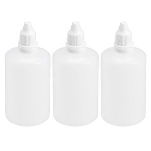 uxcell Plastic Dropper Bottle, 100ml/3.4oz Small Mouth Drop Bottles Empty Squeezable Liquid Dropper Bottle 3pcs