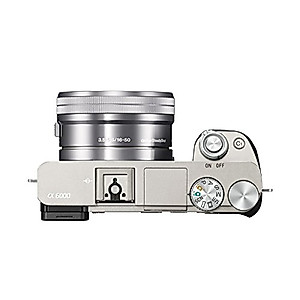 Sony Alpha a6000 Mirrorless Digital Camera with 16-50 mm Lens 24.3MP (Silver) (Renewed)