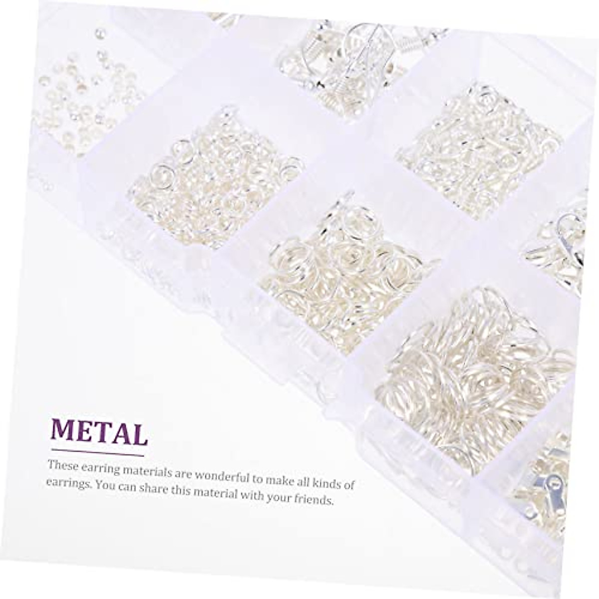 Amosfun 5 Boxes Earring Accessories Earring Tools Earring Hooks Black Suits Black Earring Metal s Hooks Jewelry Findings Earrings Parts Earring DIY Earrings Parts Manual Pliers Stud Suite