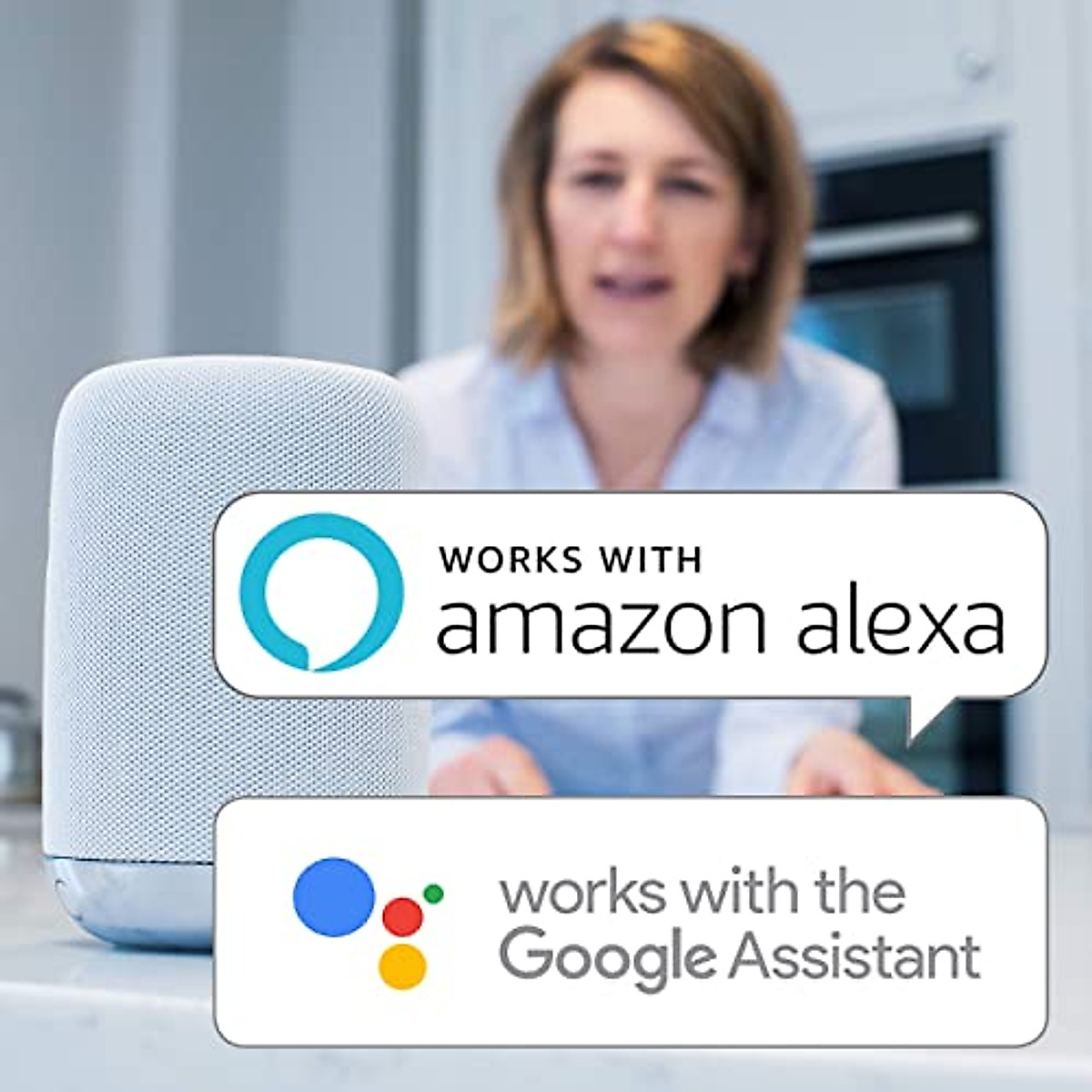 Smart Plug with Energy Monitoring | 15A Max / 10A Continuous | WiFi Smart Outlet | Mobile App | Alexa | Google | ETL Certified (Package of 4)