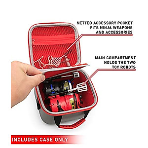 CASEMATIX Robot Toy Box Case Compatible with Ninja Bots Interactive Battling Robots and Accessories, Includes Case Only