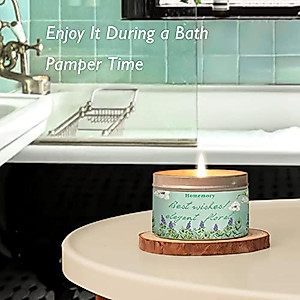 Sage & Freesia Scented Candles for Women, Aromatherapy Candles for Relaxation, Highly Scented Candles for Home, Natural Soy Candles with Essential Oils, Sage Candles for Cleansing House, 6oz