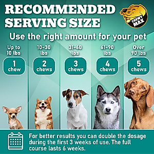 Calming Chews for Dogs | Puppy Calming Chews | Calming Care for Dogs | Calm Chews for Dogs | Puppy Calming | Dog Calming Chews | 200 Chews