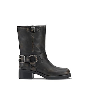 Vince Camuto Women's Kaemie Mid-Calf Boot, Black Leather, 7