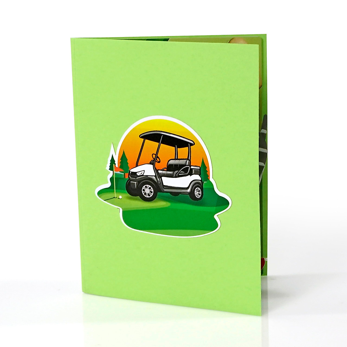 CUTPOPUP Birthday Card for Men, Fathers Day Card Pop Up, Father's Day, Birthday 3D Greeting Card for Husband, Son, Dad, Grandpa (Golf)