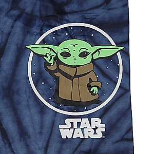 Star Wars Men's Mandalorian Grogu Tie-Dye Pajama Bottoms Sleep Shorts (Small)