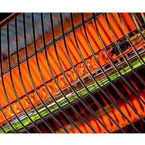 Kenmore Carbon Infrared Outdoor Electric Heater | 1500W Electric Patio Heater with Remote, Ceiling or Wall Mounted, KH-7E01-SS, Outdoor Heater, Garage Heater, Outdoor Space Heater with Brackets