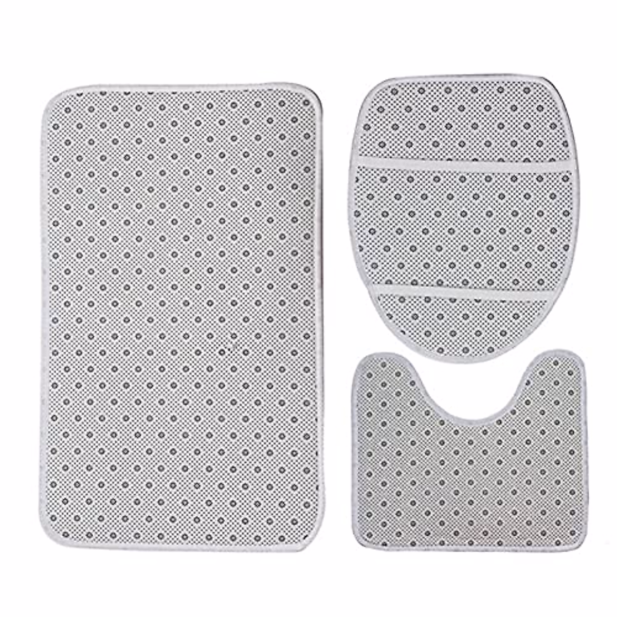 Superdada 4 Piece Japan Anime Bathroom Set One Piece Waterproof Shower Curtain Anti Slip Area Rugs Toilet Lid Cover Bath Mat Set 70x70in (Color:A)