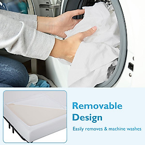 WYGMAV Twin Mattress 5 Inch Gel Memory Foam Mattress, Gel Infused Bed Mattress for Comfort and Pressure Relief with Washable and Removable Zipper Cover, Bed-in-a-Box, Medium Firm, White