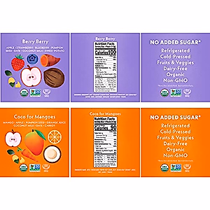 Once Upon a Farm | Organic Farmer's Finest Sampler | Mango, Veggie, Strawberry, Blueberry, Avocado, Kale Apple, Strawberry Banana, Berry | Cold-Pressed | No Sugar Added | Dairy-Free Plant Based | Variety Pack of 24