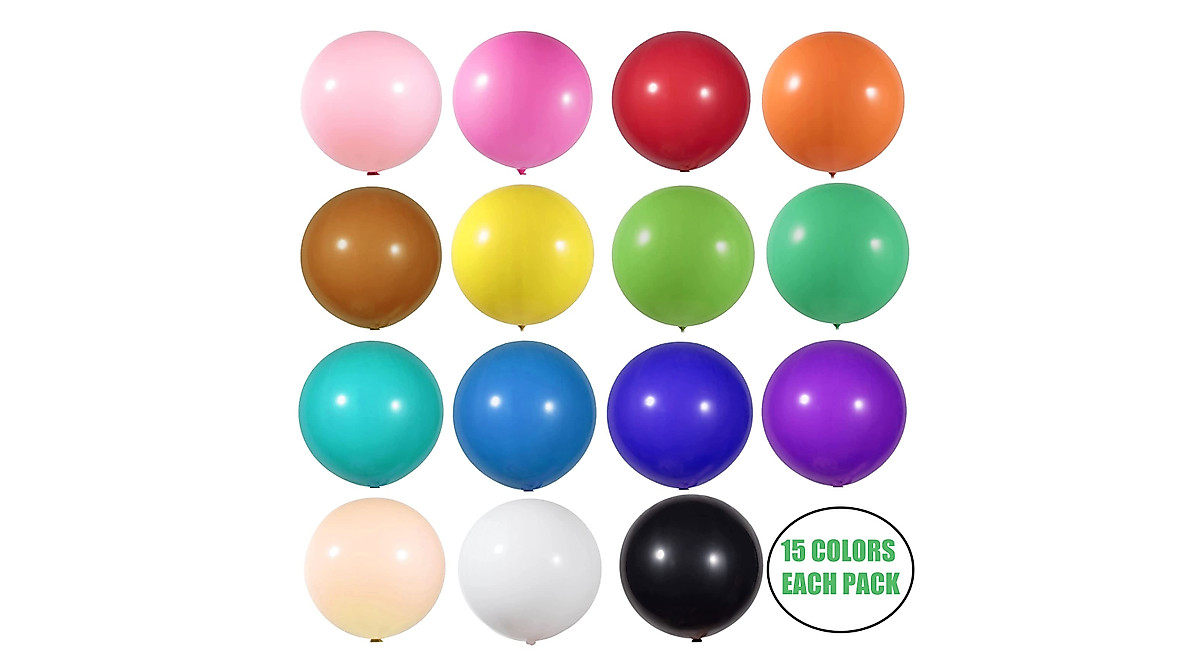15pcs 24 Inch Jumbo Balloons for All Occasions