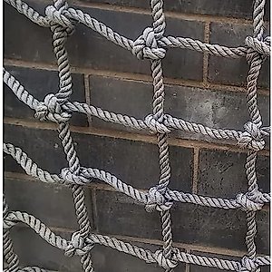 EkiDaz HXRW Rope Net Protective Safety Net Wear-Resistant Rope Climbing Net Anti Fall Net for Garden Treehouse Fence Decoration Playground Sets for Backyards (Size : 2 * 5m(6.6 * 15.15ft))