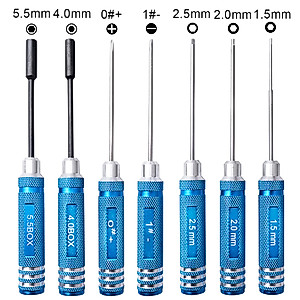 13-in-1 RC Tools Kits Box Set, RC Screw Kit, Hex Nut Drivers, Pliers, Wrench, Repair Tools Screwdriver Set for Traxxas Arrma Axial Redcat Losi RC Car Quadcopter Drone Airplane Helicopter Boat