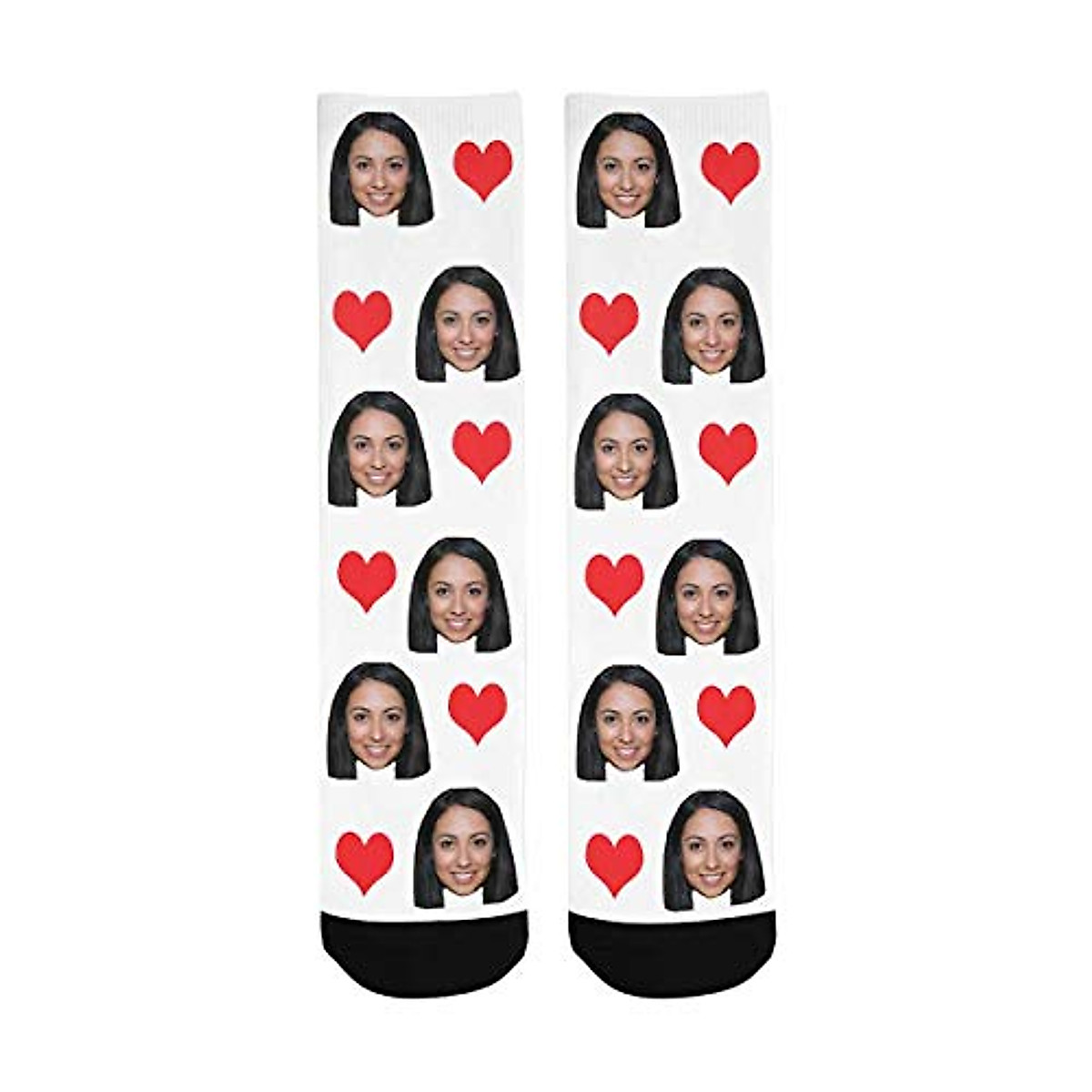 D-Story Custom your face Soft Socks for Women and Men 15.35 inch