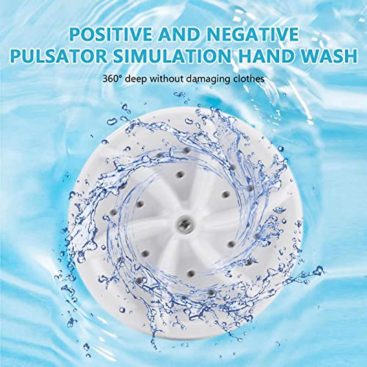 Portable Washing Machine, Turbine Washer, Mini Ultrasonic Washing Machine Mini Dishwashers Ultrasonic Turbo With USB Cord Underwear Washer Laundry Washing Machine For RVs, Apartments And Dorms