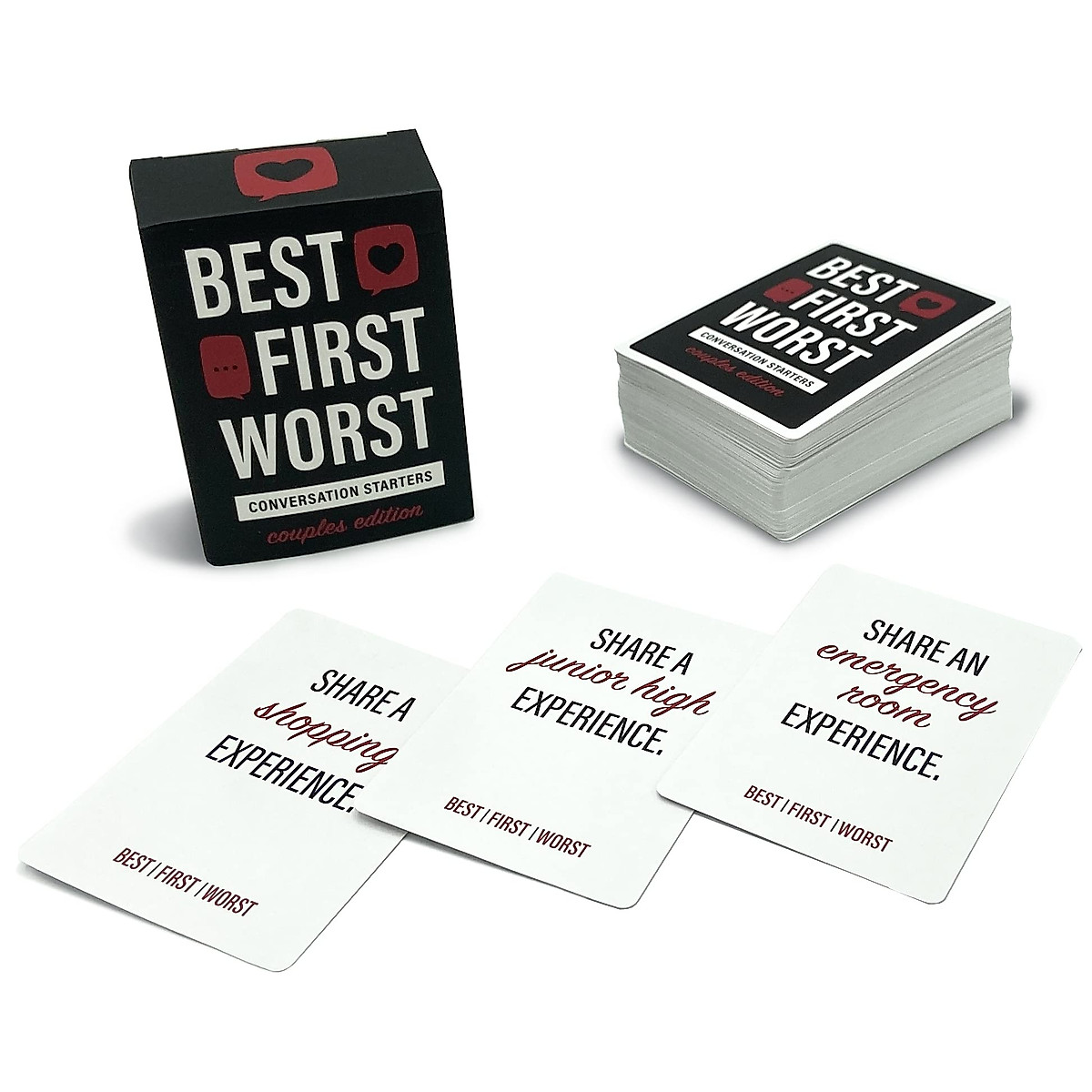 Gatwick Games Best First Worst - New Couples Card Game, Great for Couples Date Night, Work on Strengthening Your Relationship While Playing a Fun Card Game, 2 or More Players