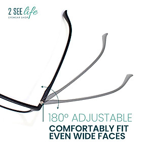 Matte Black Large Frame Reading Glasses Men to Look Modern with High Vision - Sturdy & Durable Readers for Men - Comfortable Spring Hinges for all Face Shape Mens Glasses - (R-775-Black Matte-1.00)