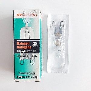 Sylvania 57000 - 25CAPSYLITE/G9/CL 120V Bi Pin Base Single Ended Halogen Light Bulb