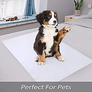 Waterproof Crib Mattress Protector Pad Flannel Crib Protector Pad Incontinence Pad Wetting Reusable Waterproof Cover 100% Water Resistant Cotton Mattress Protector Pad Sheet Savers for Baby 27“*39”