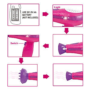 Bettina Vogue Beauty Hair Salon Fashion Pretend Play Set with Hairdryer, Mirror, Styling Accessories