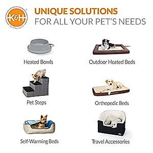 K&H PET PRODUCTS Elevated Cooling Outdoor Dog Bed Portable Raised Dog Cot Red/Black Large 30 X 42 X 7 Inches