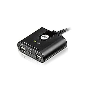 ATEN US224 2-Port USB Peripheral Sharing Device - USB - External - 7 USB Port(s) - 7 USB 2.0 Port(s)