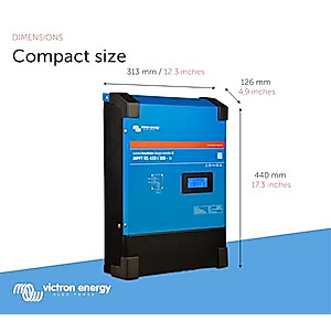 Victron Energy SmartSolar MPPT RS 450V DC 100 amp 48-Volt Tr Solar Charge Controller (Bluetooth)