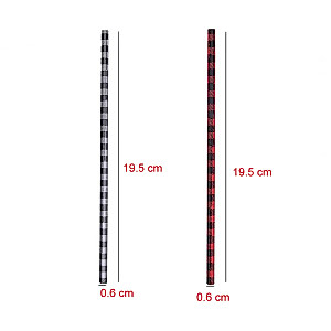 100Pcs Christmas Paper Straws White Red Black Plaid Drinking Straws Disposable Drinking Straws Holiday Straws for Christmas Anniversary New Year Wedding Birthday Farmhouse Party Supplies