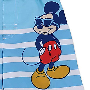 Disney Mickey Mouse Baby Boys Swim Trunks Bathing Suit Blue 12 Months