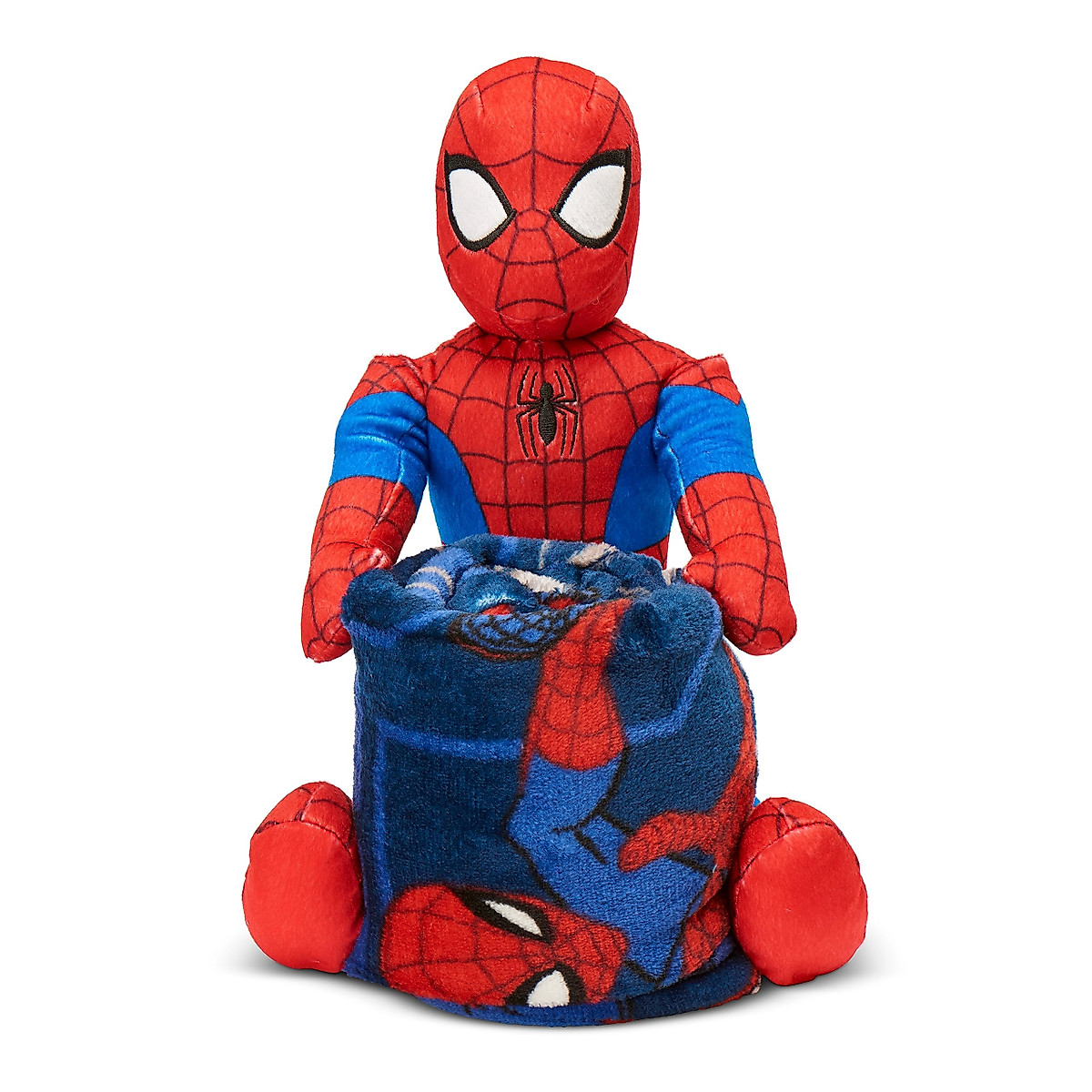 Northwest Character Hugger Pillow & Silk Touch Throw Blanket Set, 40" x 50", Spider-Man - Fearless Spidey