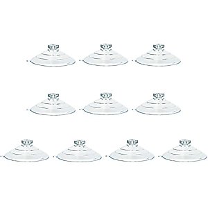 Ruiwaer 10pcs 60mm Large Suction Cups Use for Veg Ledge Shelf, Wreath, Sign, Christmas Ornament, Suncatchers, Decorations, Bird Feeder, Hanger, Windshield (Load-Bearing: 7 Pounds), Transparent