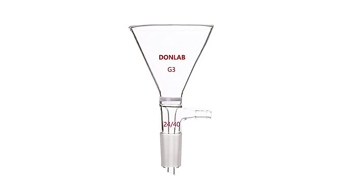 DONLAB EEG3060 Glass 60mm Filter Funnel with Fritted Disc G3 Pore Size ...