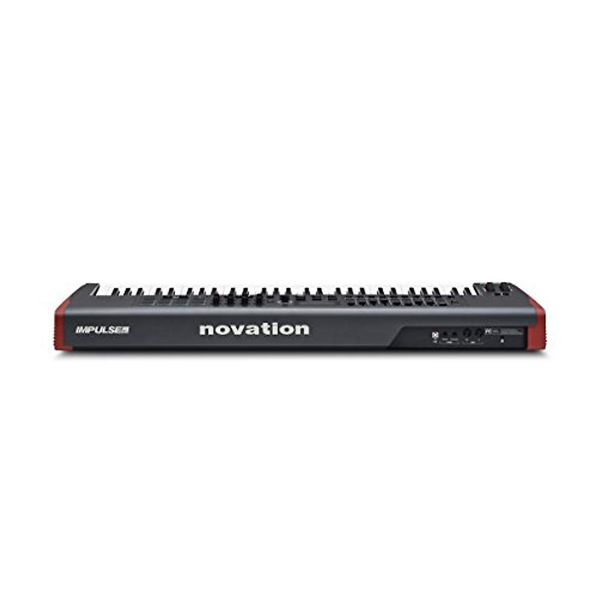 Novation Impulse 61 Keys USB bus-powered MIDI Controller Keyboard – Robust, ultra-responsive, full-size piano keyboard with aftertouch and velocity-sensitive pads – works on Mac or Windows