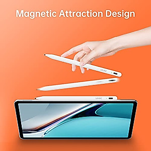 Uogic Stylus for iPad, iPad Pen with Bluetooth Shortcut, Battery Level Display, Palm Rejection, iPad Pencil Compatible with iPad Pro 11/12.9" 2018-2022, iPad 6/7/8/9, iPad Mini 5/6, iPad Air 3/4/5